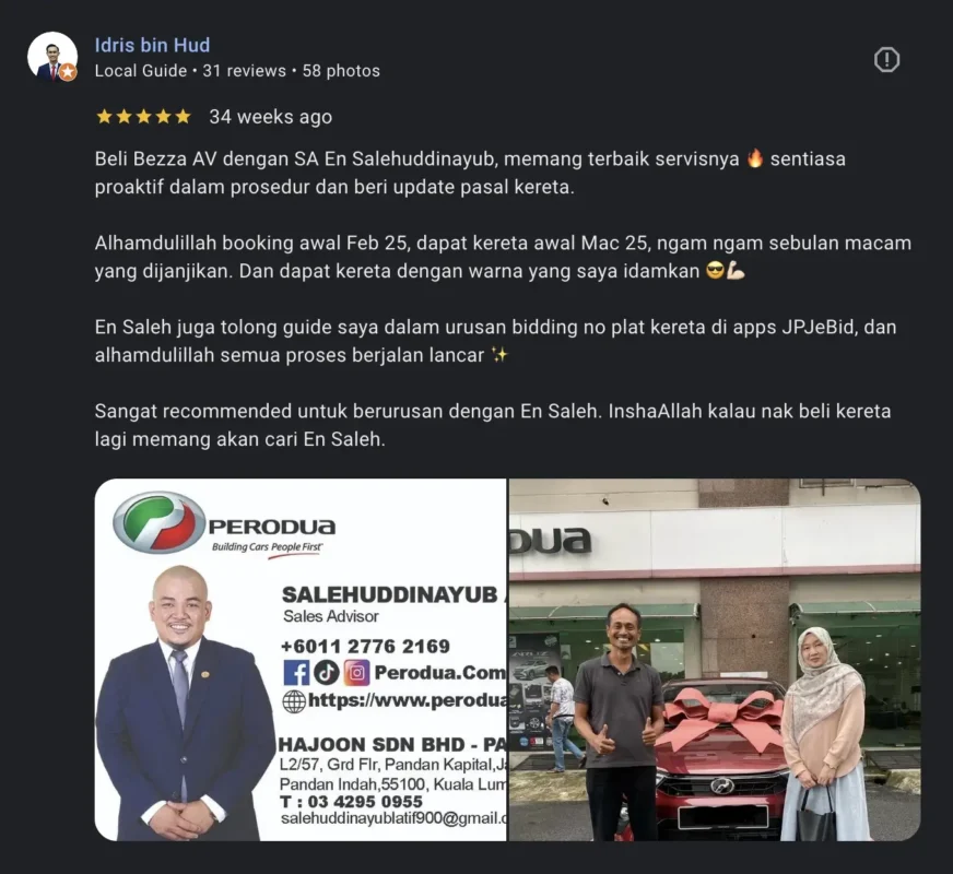 Perodua Malaysia: Jenama No.1 Kereta Rakyat Malaysia