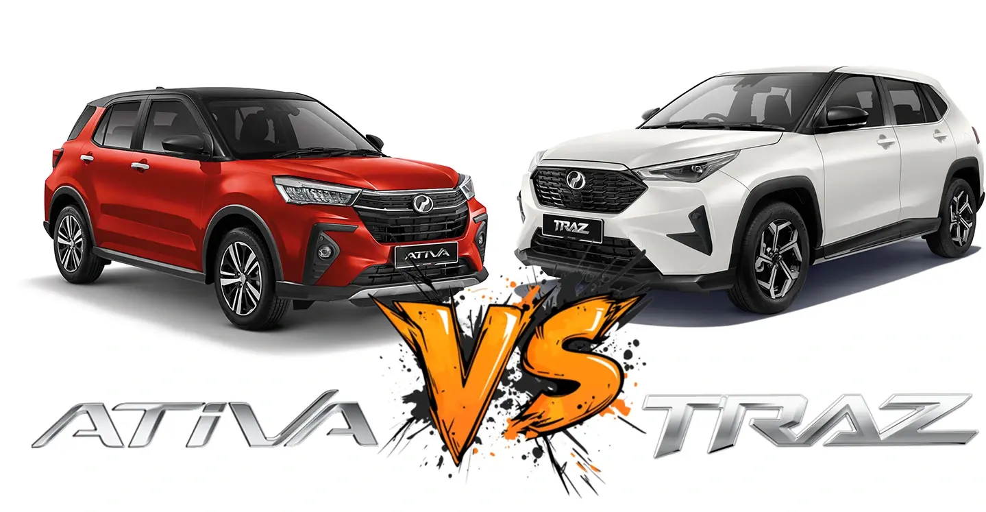 Perodua Traz vs Perodua Ativa 2025 Perbandingan Spesifikasi Lengkap